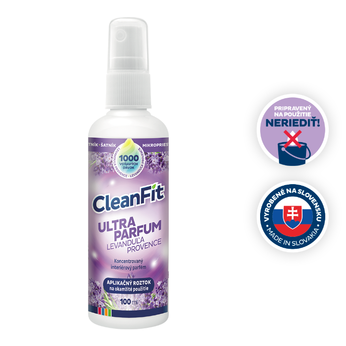 CleanFit Ultra Parfum Levanduľa Provence Osviežovač 100 ml | Rempo